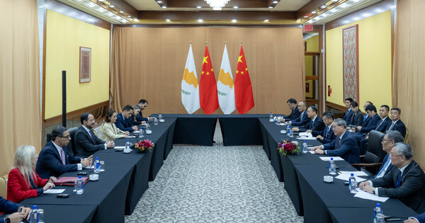 U.S.-NEW YORK-CHINA-LI QIANG-CYPRIOT PRESIDENT-MEETING