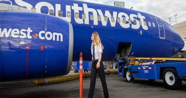 Southwest Airlines aircraft hit by a bullet at Dallas airport