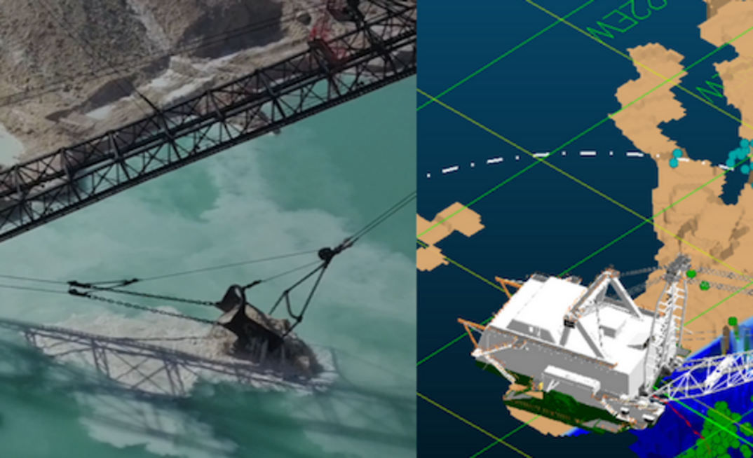 MineWare system supports underwater dragline digging