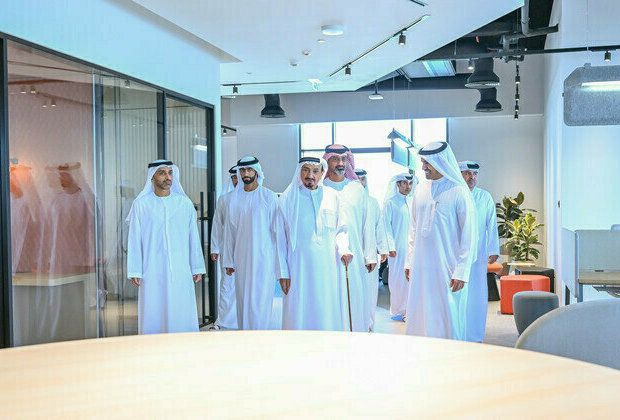 Ajman Ruler visits new government departments complex at Ruler's Court