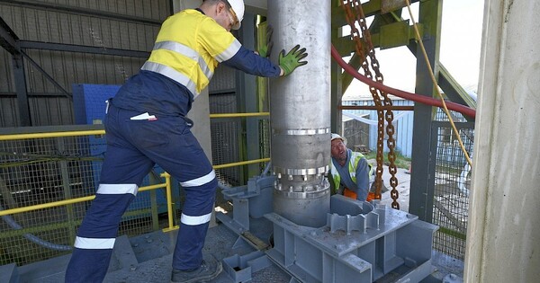 Progress at Cornish tin mine as first submersible pump installed