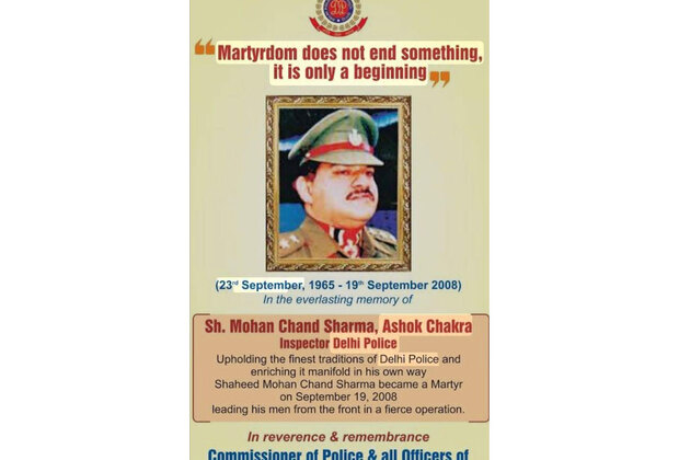 Delhi Police remembers Inspector Mohan Chand Sharma, martyred in Batla ...