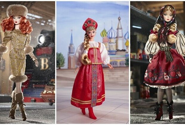Russia-inspired Barbie dolls