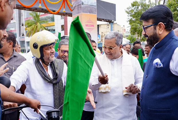 "Breezing through traffic at Hebbal Junction": DK Shivakumar rides bike ...
