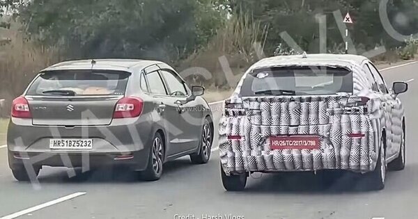 2026 Maruti Baleno Facelift Spied With New Design Ahead Of Launch