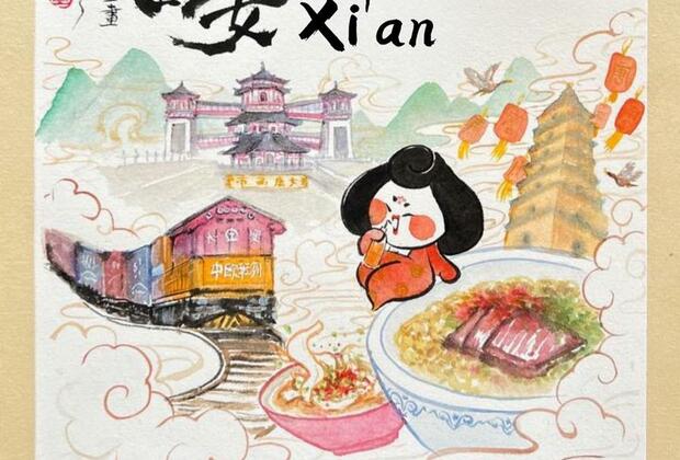 Hand-painted Postcards | Follow China's Tang Niu to amazing Central ...