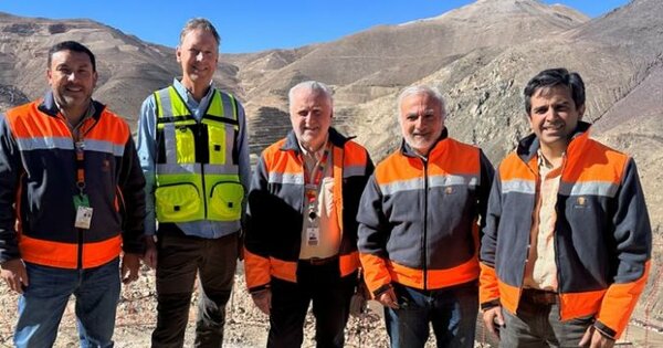 Codelco and Rio Tinto chiefs visit Nuevo Cobre exploration area