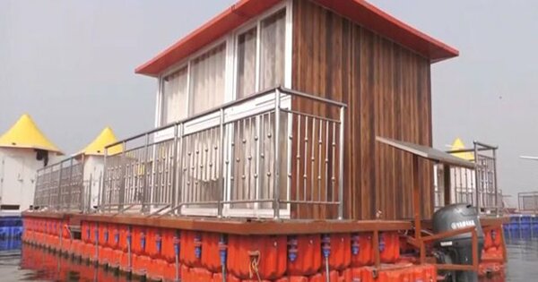 Kumbh Mela: Self-floating propelled jetty, VIP baths set up to enhance ...