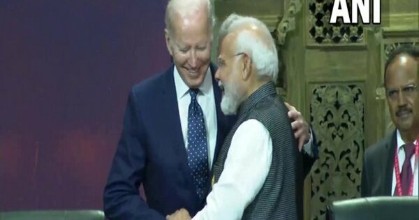 G 20 Summit: PM Modi, US President Biden share warm hug at Bali