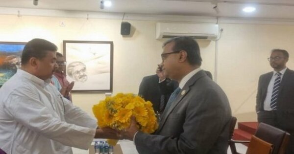 WB Assembly LoP Suvendu Adhikari met Bangladesh Deputy High Commission ...