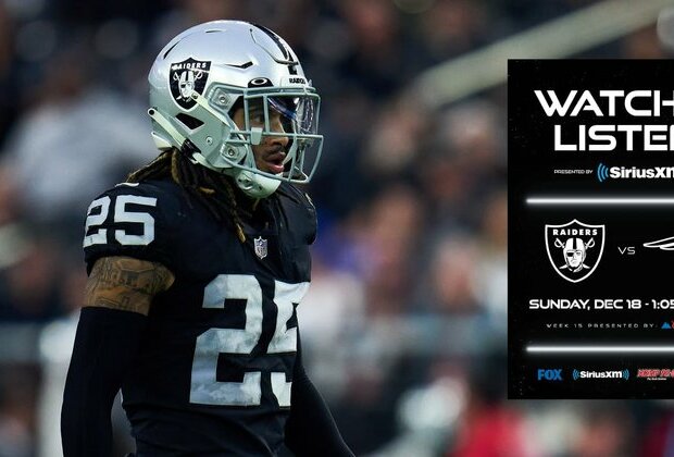 How to watch, listen and livestream Raiders vs. Patriots