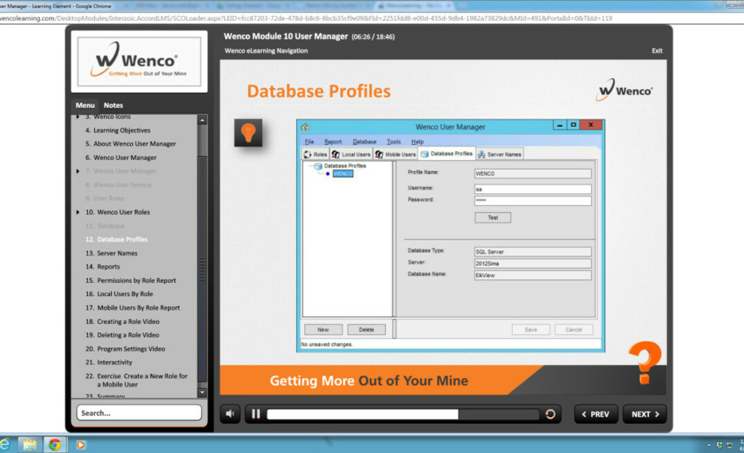 Wenco Learning provides online training