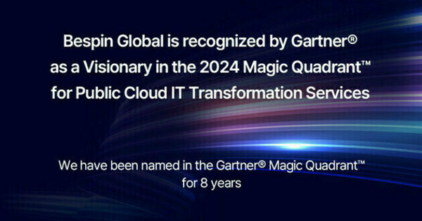 Bespin Global has been Recognized as a Visionary in the Gartner Magic ...