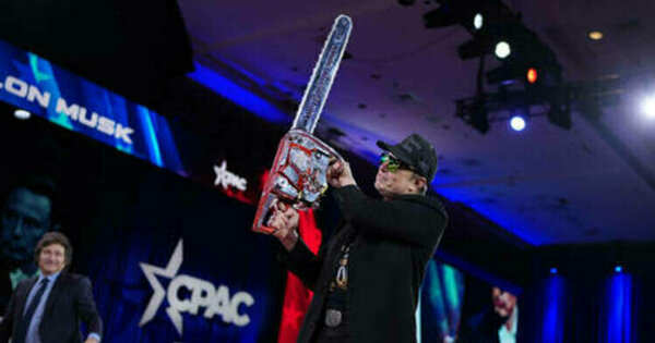 Argentina's Milei gives Musk 'chainsaw for bureaucracy' (VIDEO)