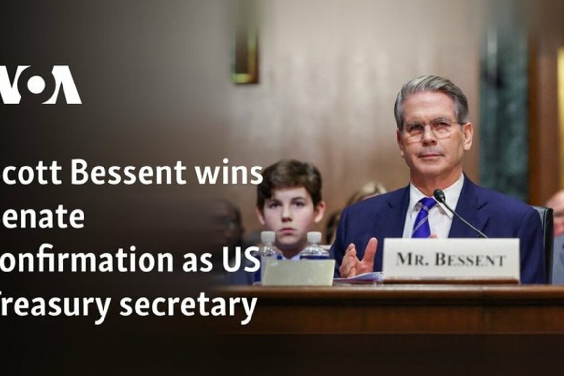 Scott Bessent wins Senate confirmation as US Treasury secretary