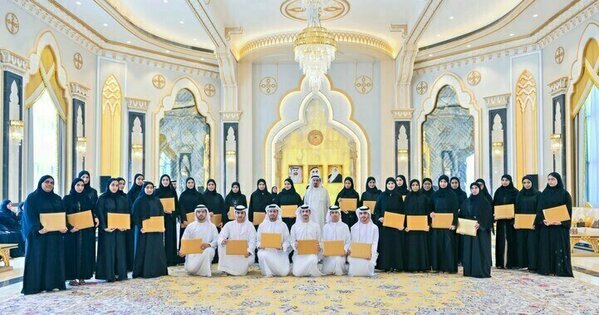 Ajman Ruler, Crown Prince receive top high school graduates