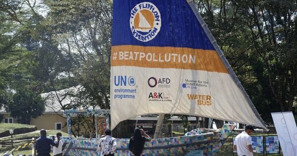 Recycled plastic boat to sail across Lake Victoria