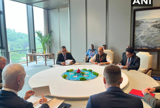 China: Rajnath Singh holds talks with Russian Defence Minister in Qingdao