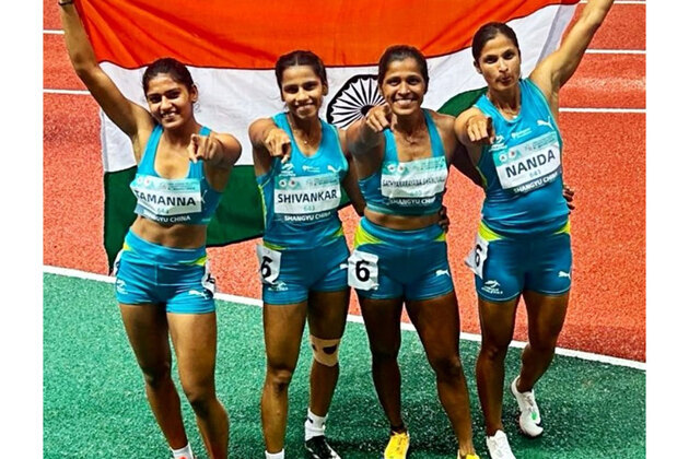 India win women's 4x100m gold at Asian Relays Championships 2026