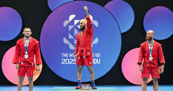 (SP)CHINA-CHENGDU-THE WORLD GAMES 2025-SAMBO-MEN'S COMBAT -64KG-VICTORY ...