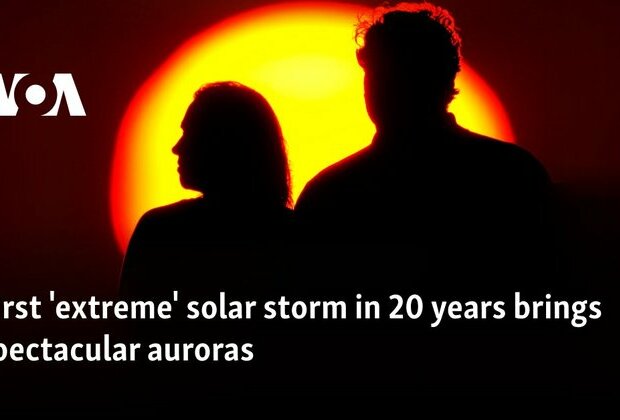 First 'extreme' solar storm in 20 years brings spectacular auroras