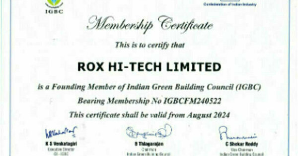 ROX Hi-Tech Limited Becomes Founding Member of Indian Green Building ...