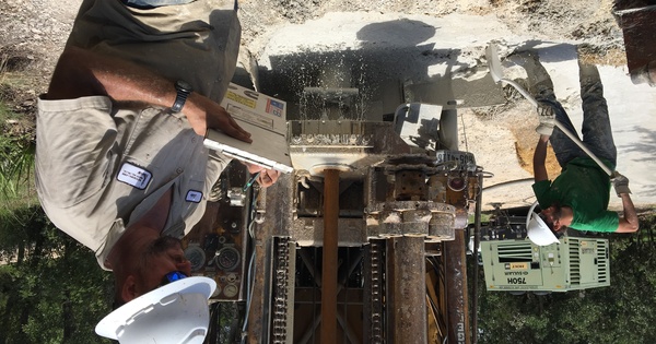Installing a new water well for a Texan family
