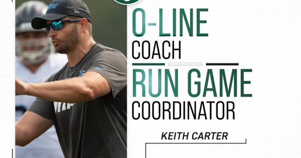 Jets Hire Keith Carter as O-Line Coach / Run Game Coordinator