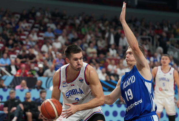 (SP)LATVIA-RIGA-BASKETBALL-FIBA-EUROBASKET-SERBIA VS FINLAND