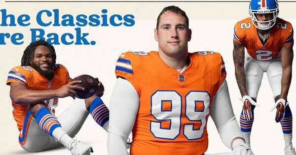 Broncos unveil 1977 throwback uniform honoring Orange Crush era