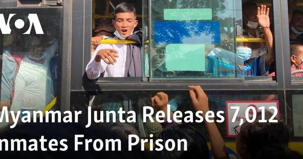 Myanmar Junta Releases 7,012 Inmates From Prison