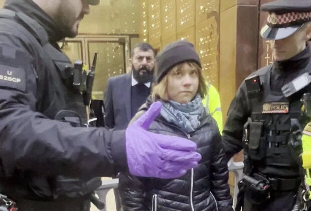 Greta Thunberg held in London for supporting pro-Palestinian activists