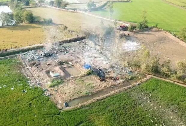 20 killed in explosion at fireworks factory in central Thailand