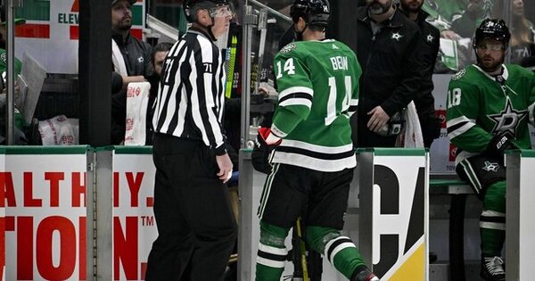 Stars' Jamie Benn ejected early in Game 3 for cross-check