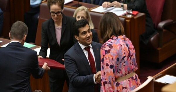 In a first, Indian-origin Australian Senator Varun Ghosh takes oath on ...