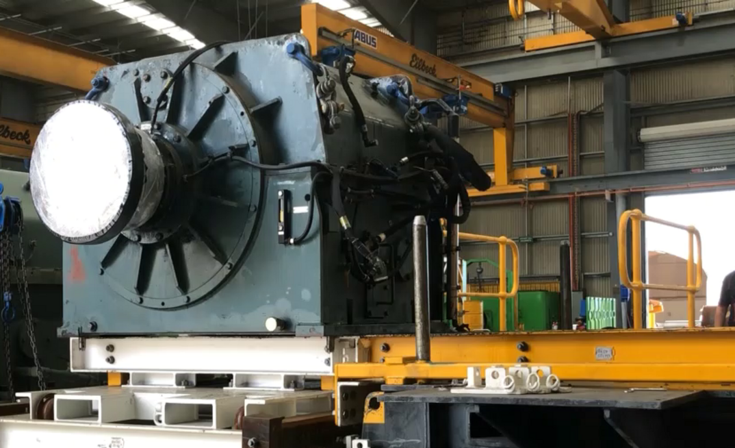 Underground gearbox transportation made safer with local innovation