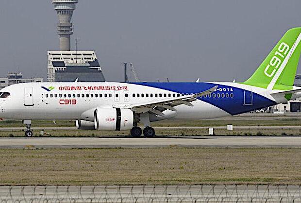 In challenge to west, China begins flying its C919 passenger aircraft