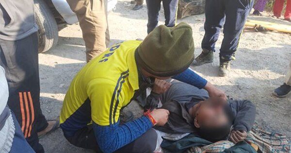 Uttarakhand: Car crashes into trench near Gumkhal, SDRF rescues 3