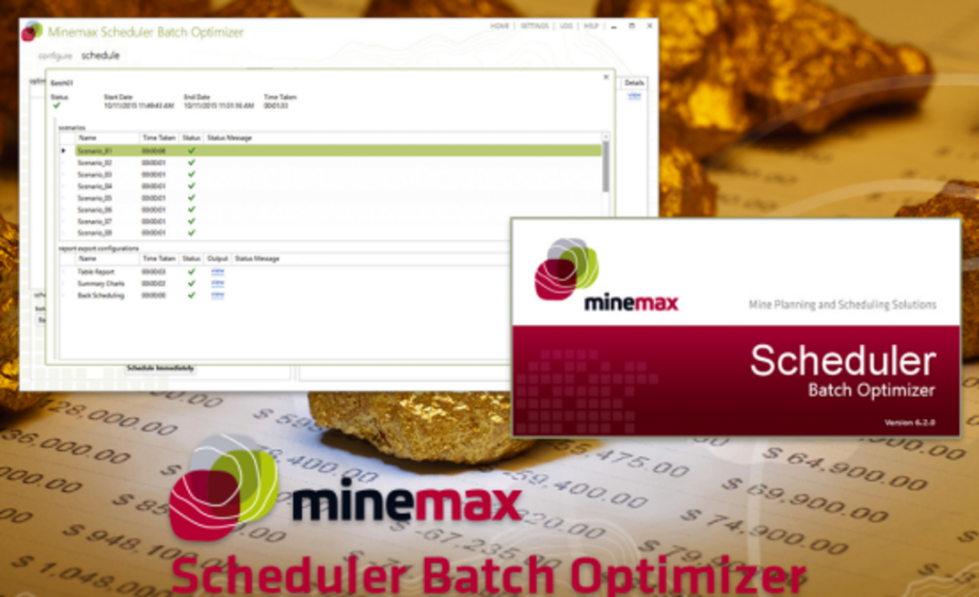 Minemax Scheduler 6.2 with batch optimisation released