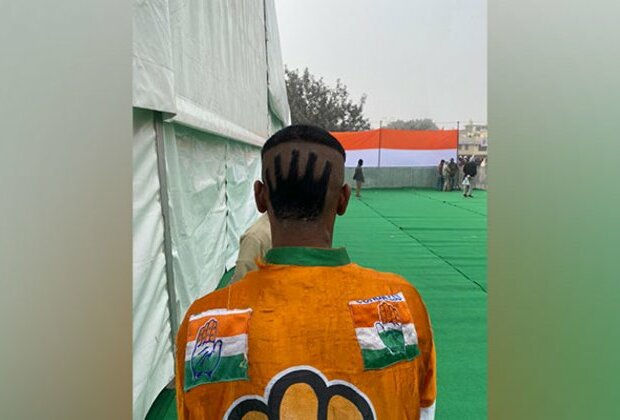 Congress 'hand' symbol hairstyle, costume grab attention in Bharat Jodo ...