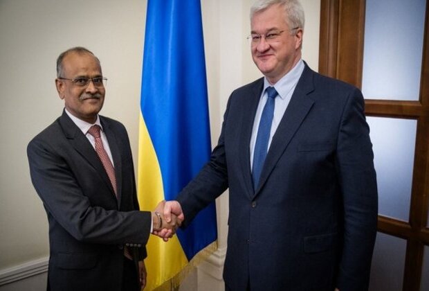 Indian envoy Harish Jain meets Ukrainian Dy Foreign Minister Andrii Sybiha