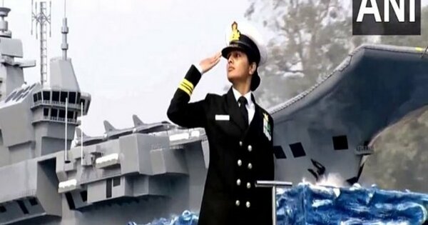 Indian Navy's band, marching contingent, tableau showcased at Kartavya Path