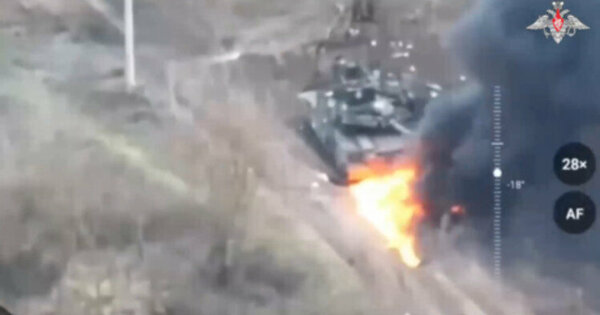 Russian forces destroy Leopard tank in Ukraine - MOD (VIDEO)