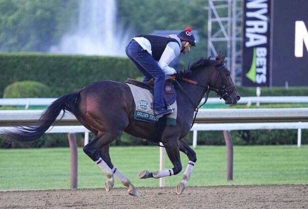 Golden Tempo wins 158th Belmont Stakes, winning first and third legs of ...