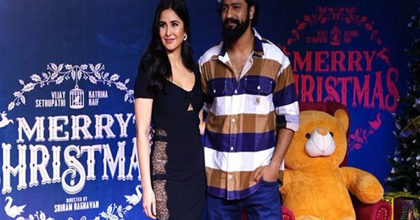 Katrina Kaif, Vicky Kaushal exude major couple goals at 'Merry Christmas' premiere