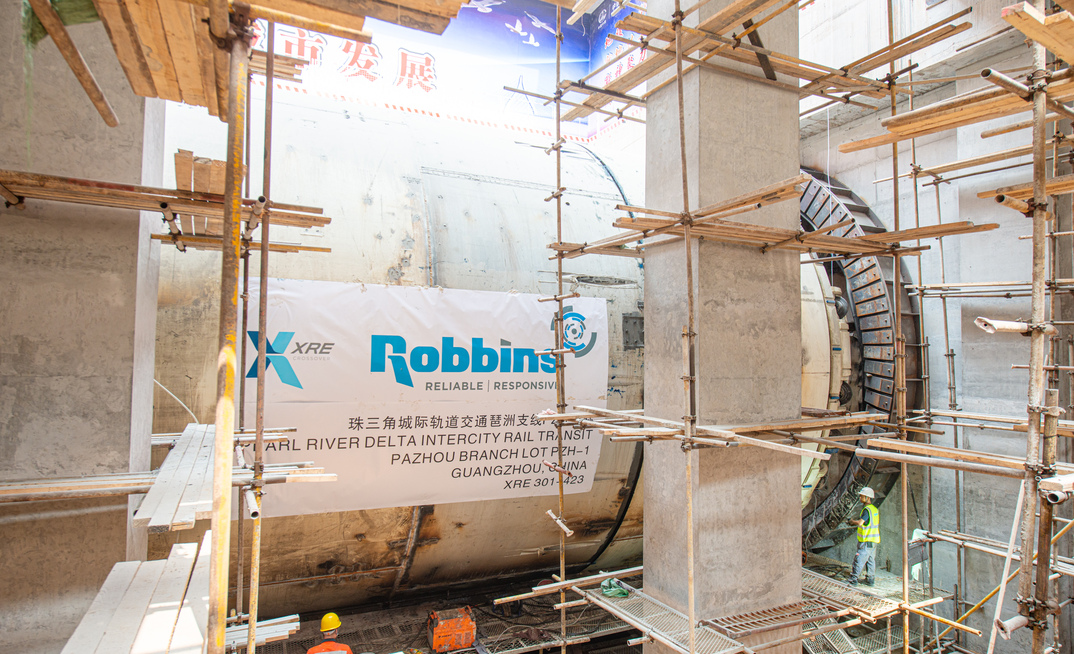 China's largest Robbins Crossover TBM launches on Intercity Railway