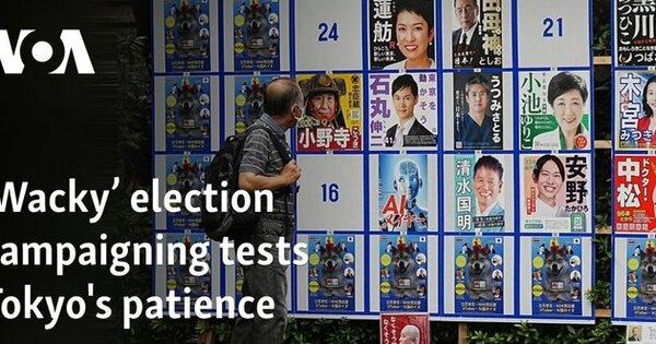 'Wacky election campaigning tests Tokyo's patience