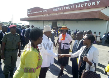 Pictures: Museveni Commissions Soroti Fruit Factory