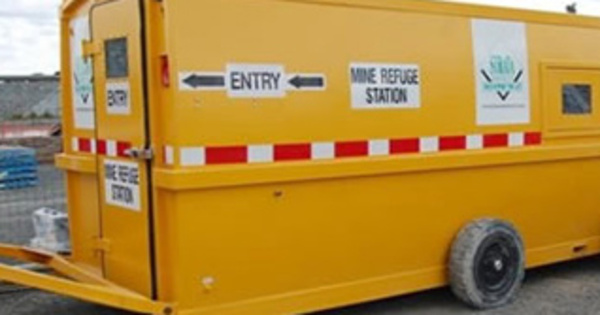 Strata refuge chamber used during fire