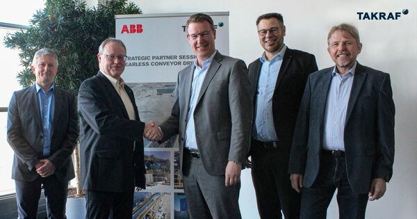 TAKRAF and ABB renew strategic gearless conveyor partnership